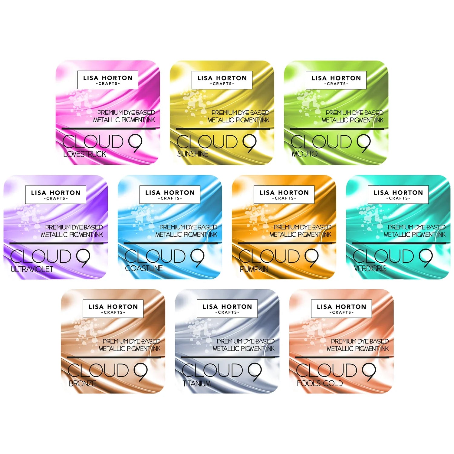 The metallic ink pads are so versatile! – Lisa Horton Crafts