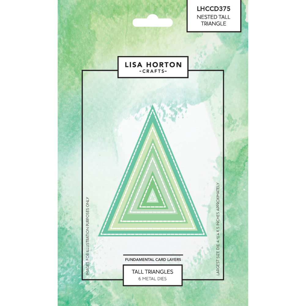 Lisa Horton Crafts Fundamentals Die Set - Nested Tall Triangle (8 Dies