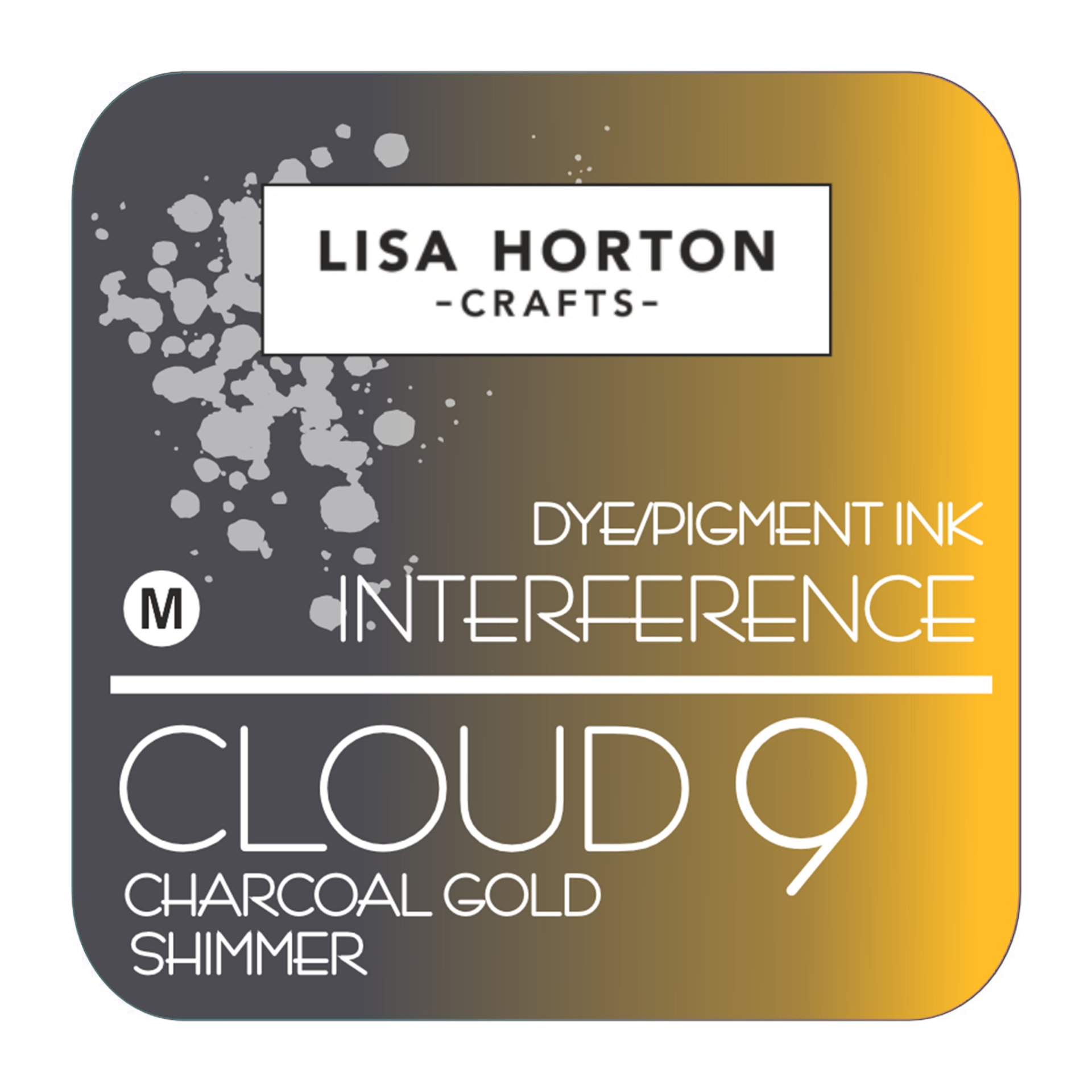 Lisa Horton Crafts Cloud 9 Interference Ink Pad - Charcoal Gold