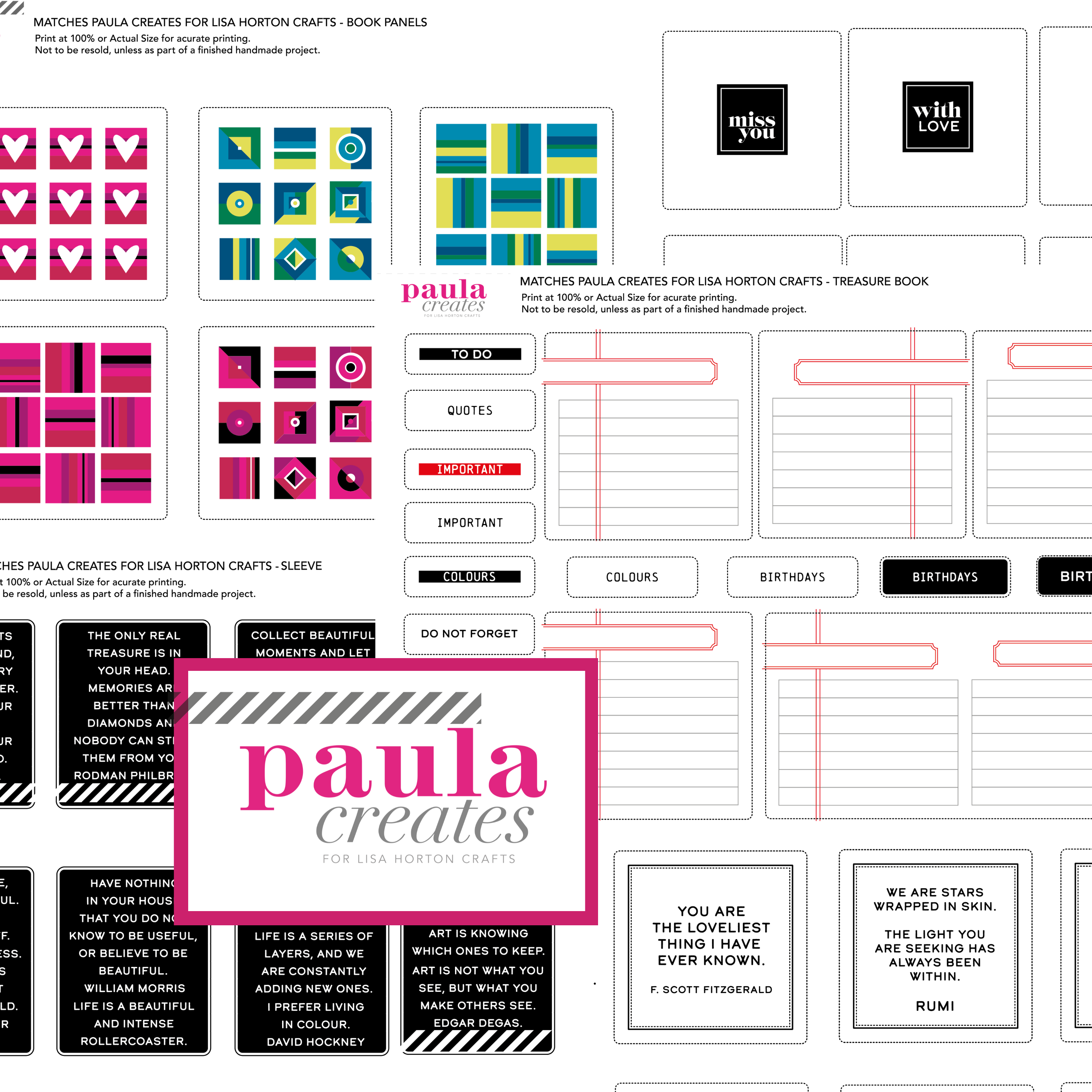 Paula Creates Companion Free Download Release 1 - Sleeve, Treasure Boo ...